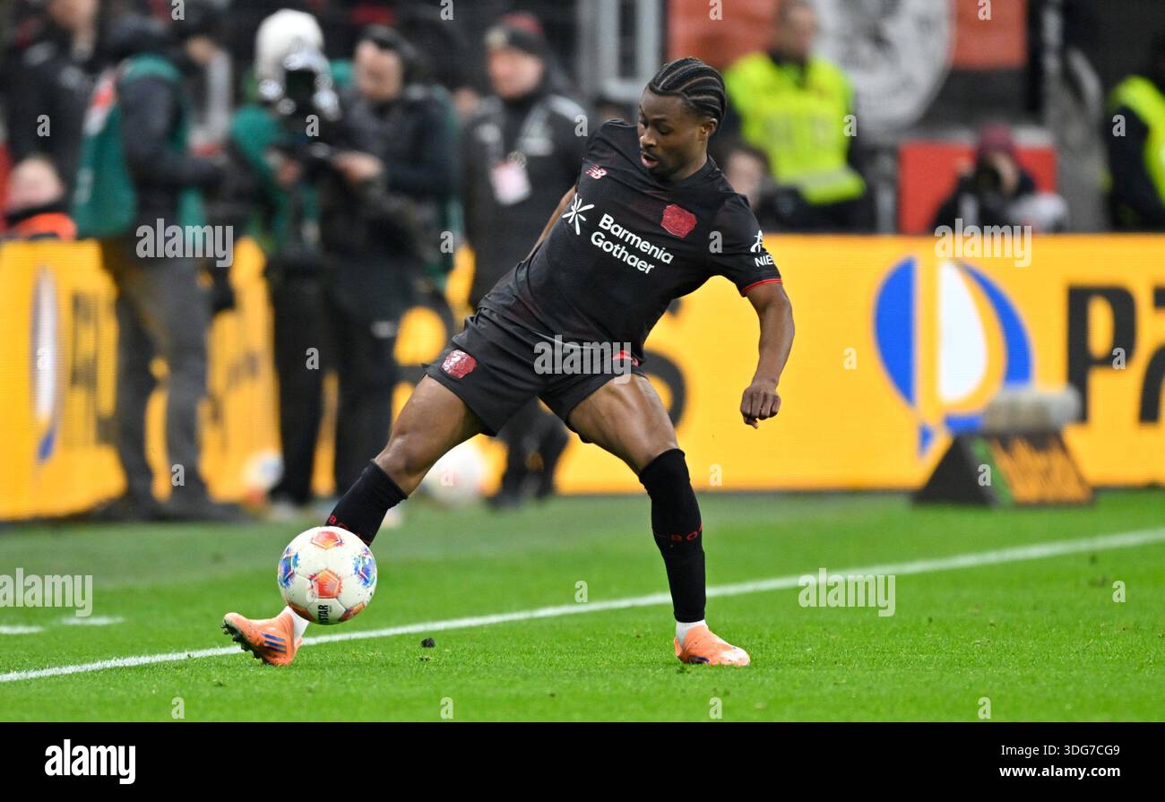 Nathan Tella (Leverkusen) Leverkusen, January 10, 2026, Football ...