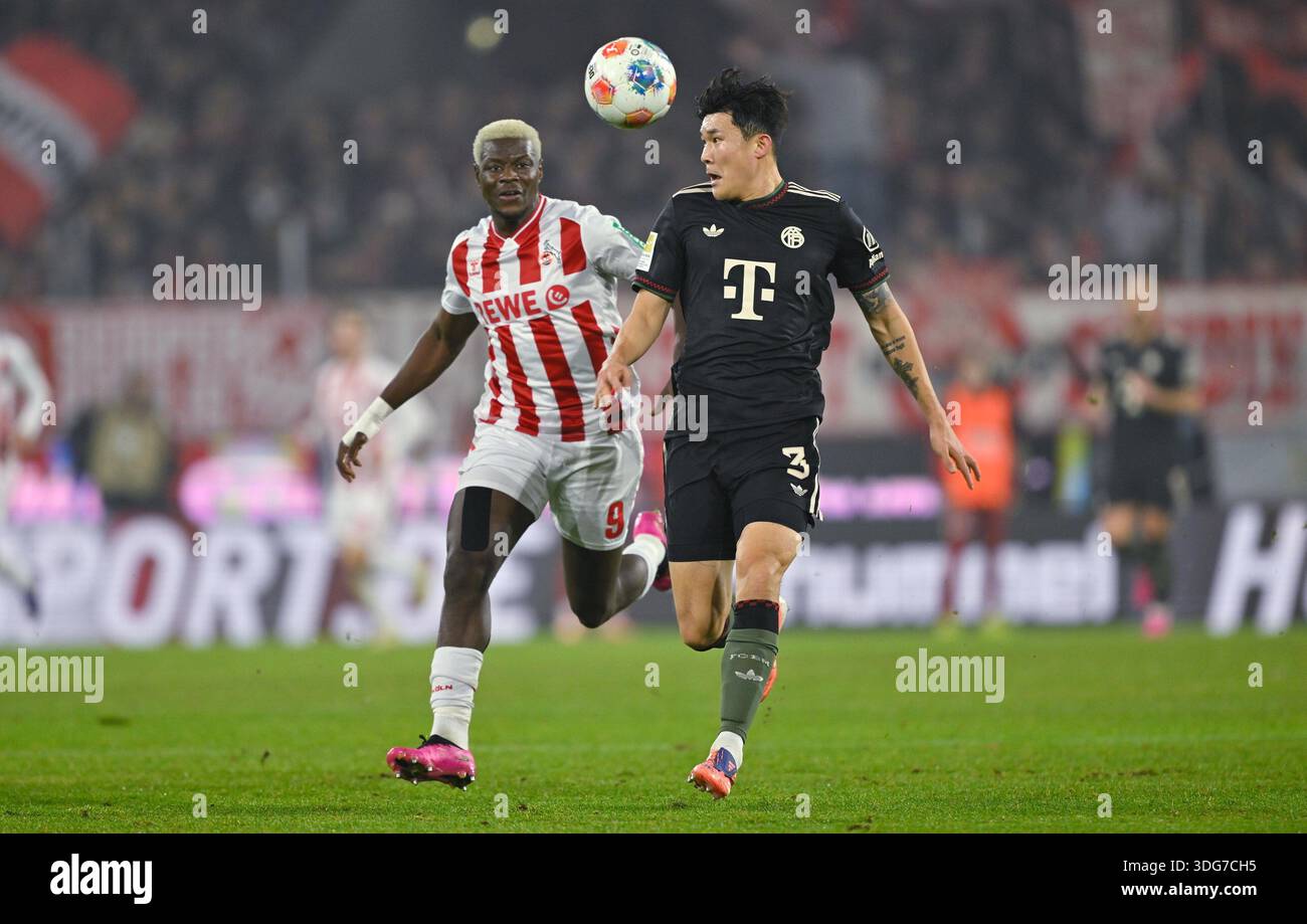 from left: Ragnar Ache, Min-Jae Kim (Bayern) Cologne, January 14, 2026 ...
