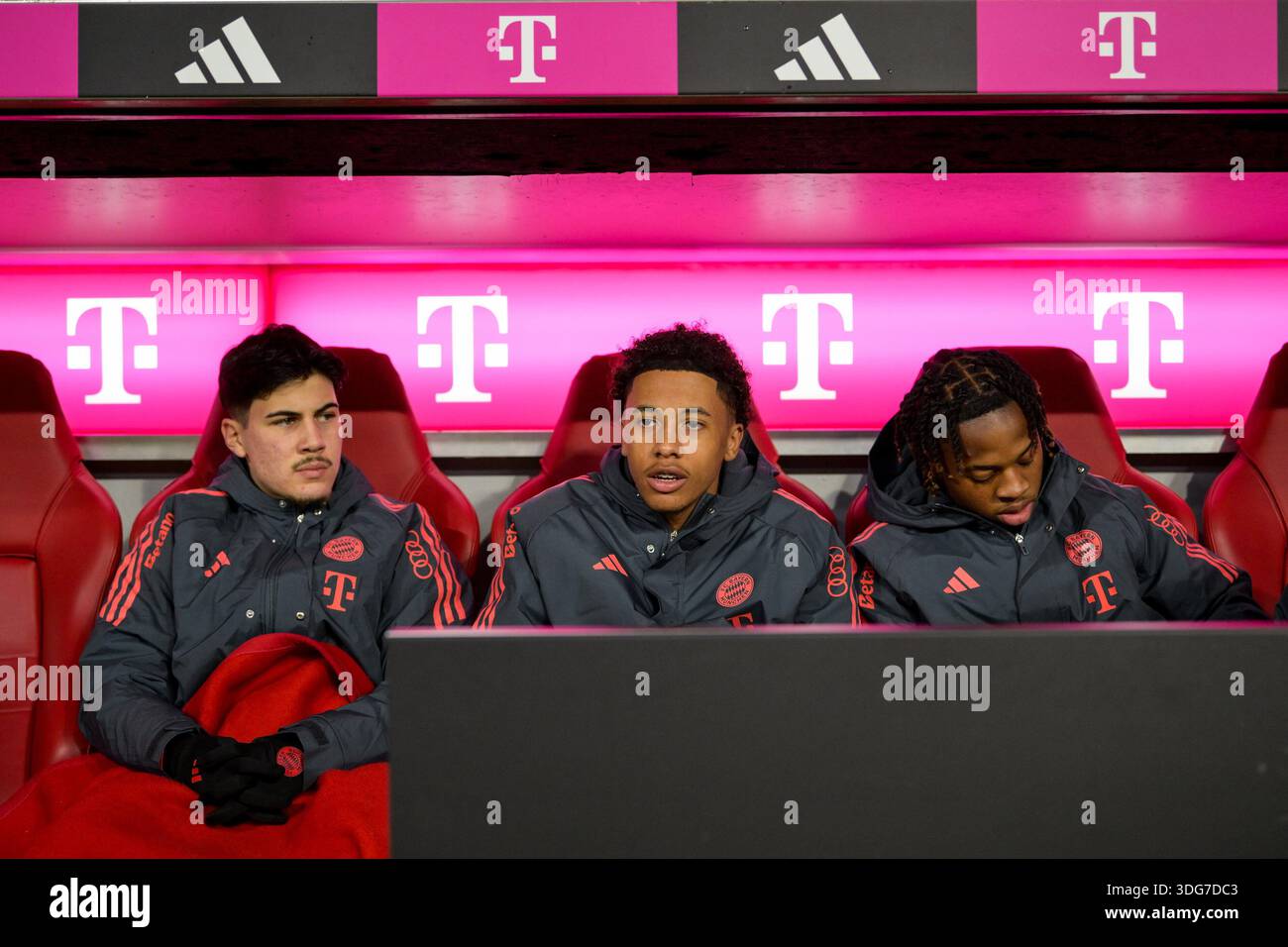 from left: Felipe Chavez, Cassiano Kiala, Wisdom Mike (Bayern) Munich ...