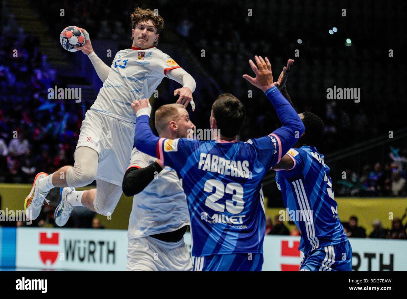 Bærum 20260115. The Czech Republic's Jonáš Josef during the EC handball ...