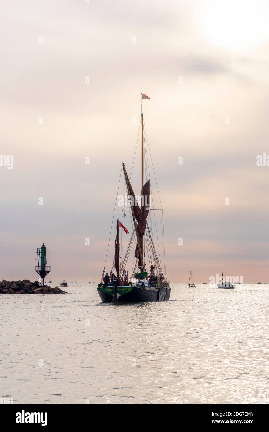 Thames Barge Pudge, part of the flotilla of 52 Dunkirk Little Ships ...