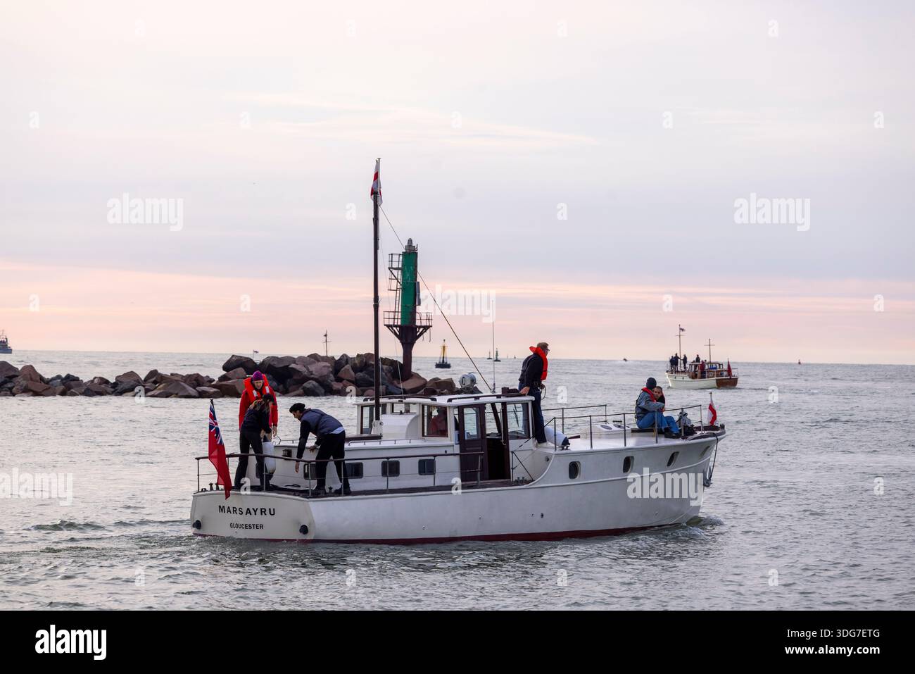 Marsayru, part of the flotilla of 52 Dunkirk Little Ships leaving ...
