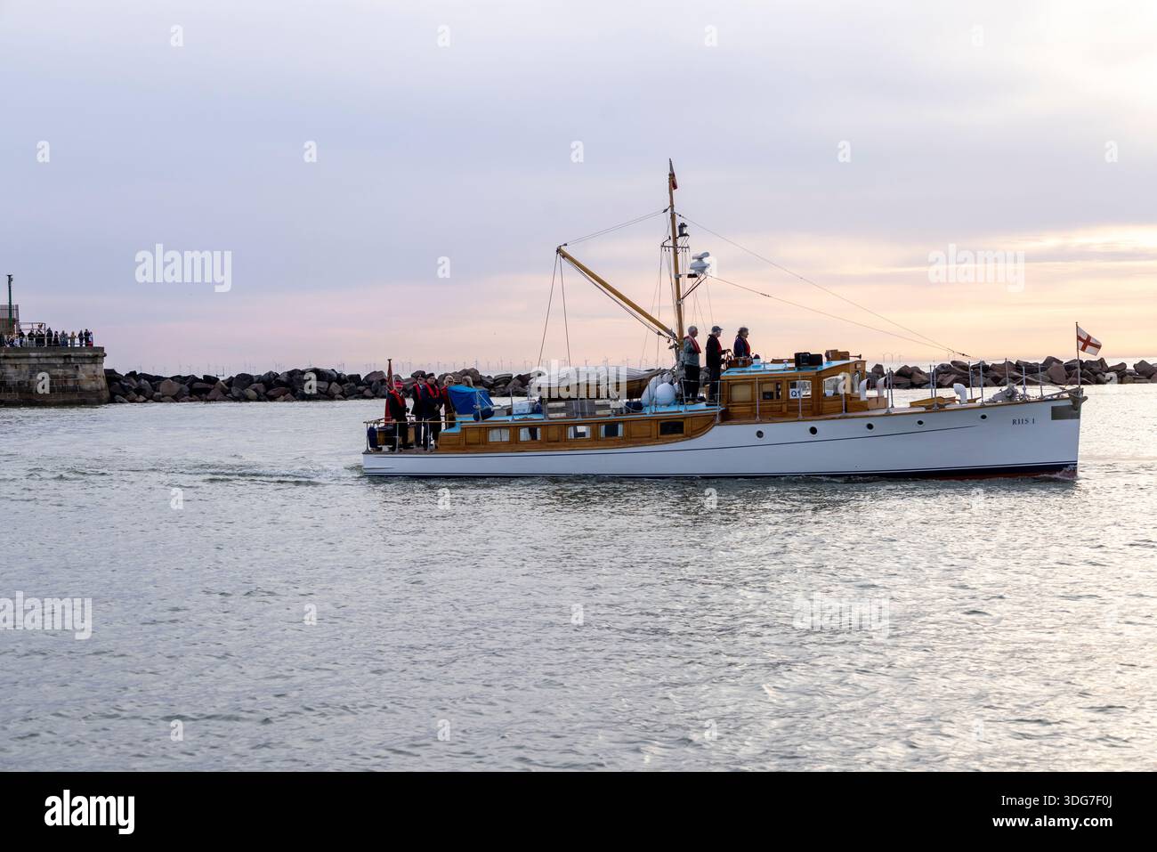 Riis I, leaves Ramsgate Harbour at dawn for Dunkirk as part of the 85th ...