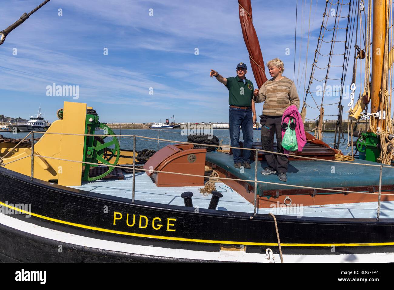 Thames Barge Pudge, a member of the Association of Dunkirk Little Ships ...