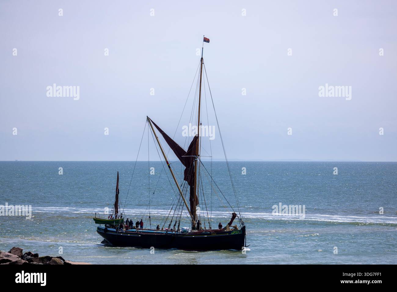 Thames Barge Pudge, a member of the Association of Dunkirk Little Ships ...