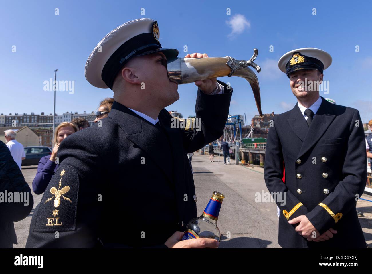 Skippers, owners and crew of the Little Ships assemble with members of ...