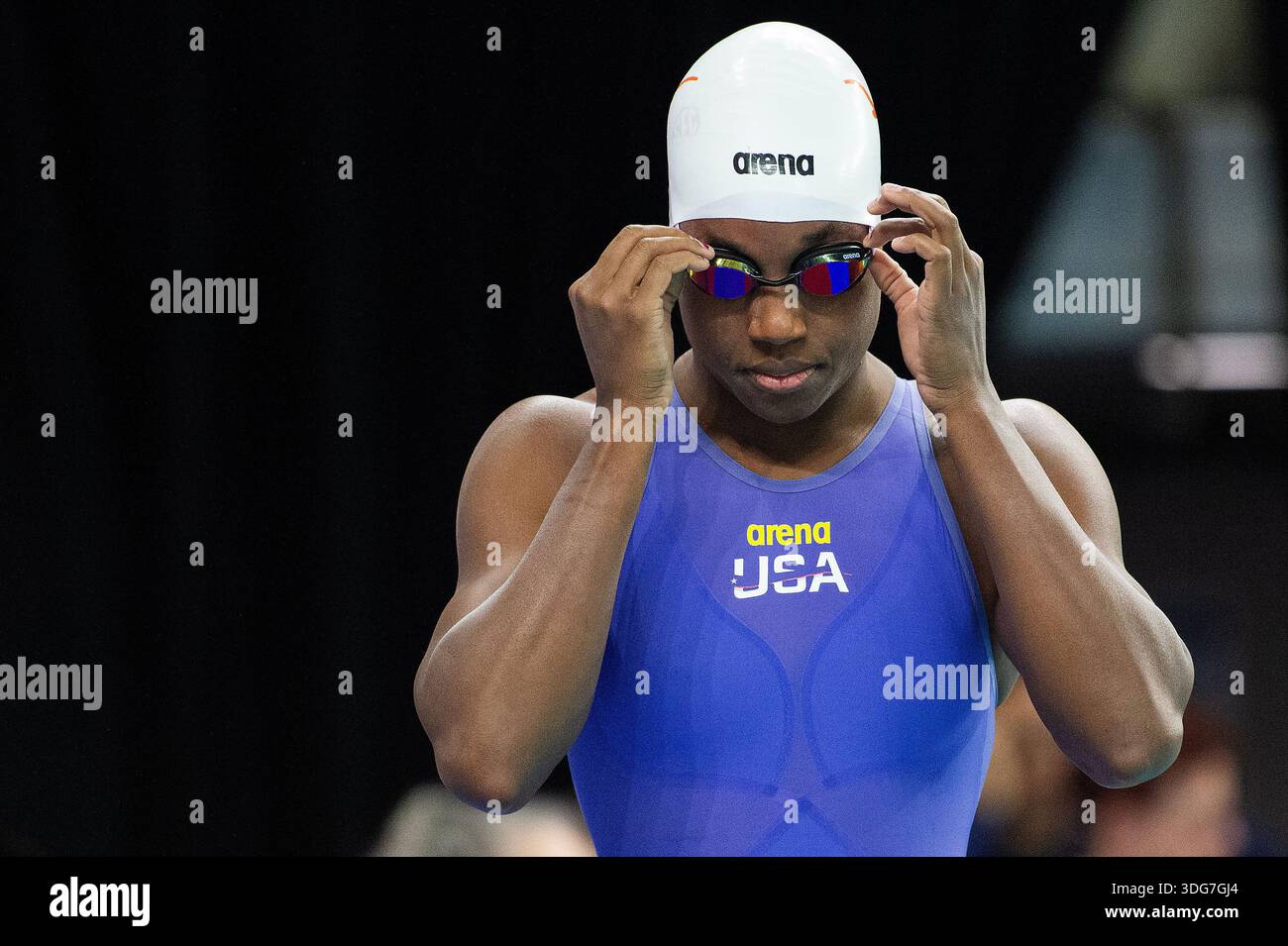 January 15, 2026: Simone Manuel competing in the womenÃ s 100 LC Meter ...