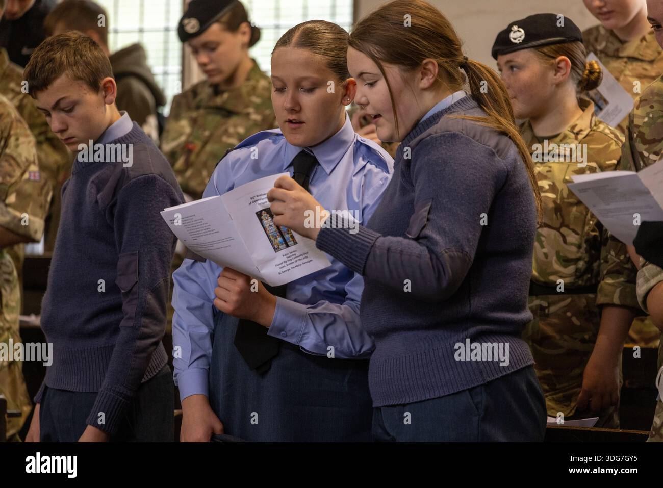 Air cadets in the first floor gallery at St George's Church to take ...