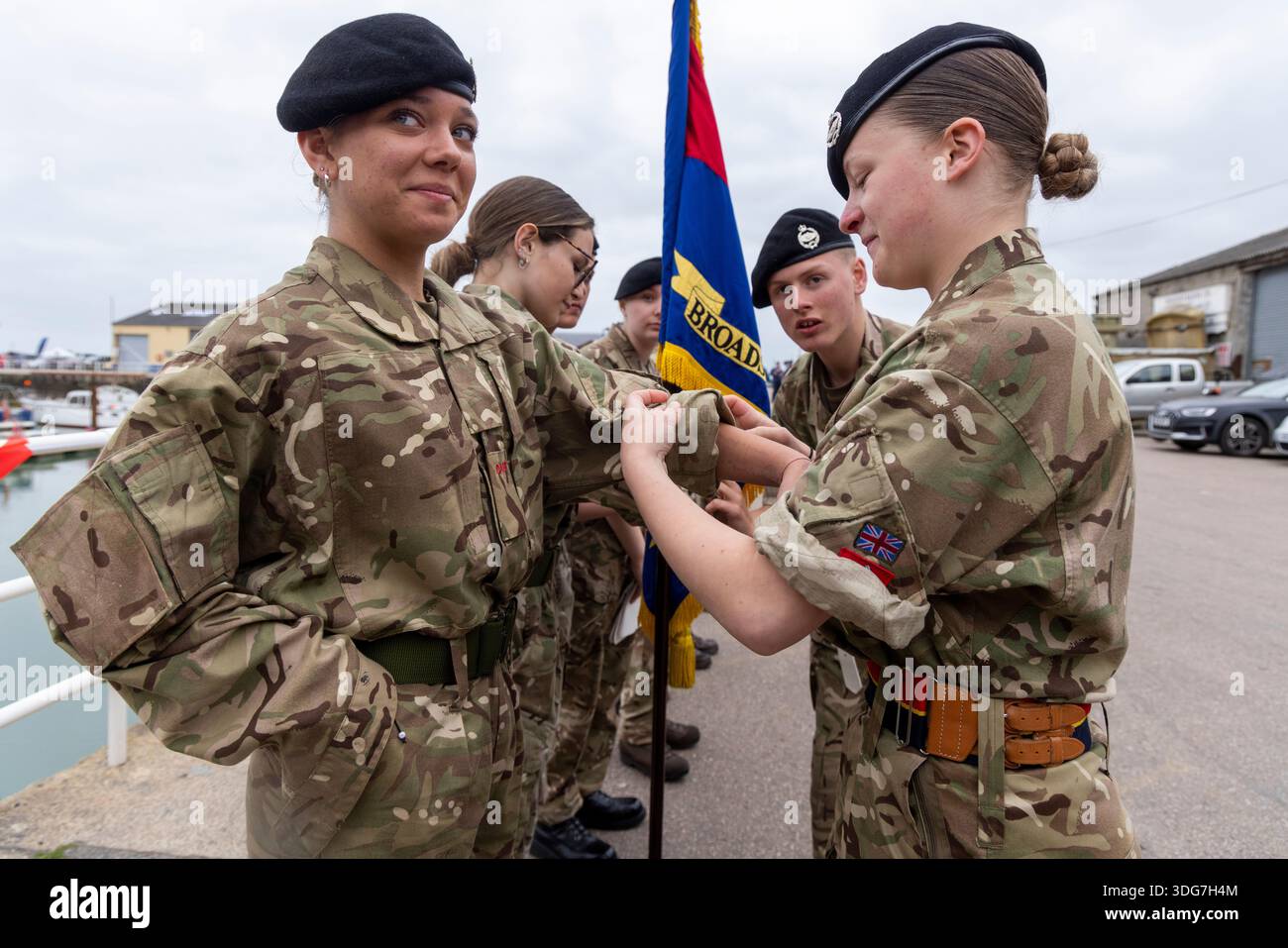 Army cadets assemble on Military Road, Ramsgate for the Town Parade on ...