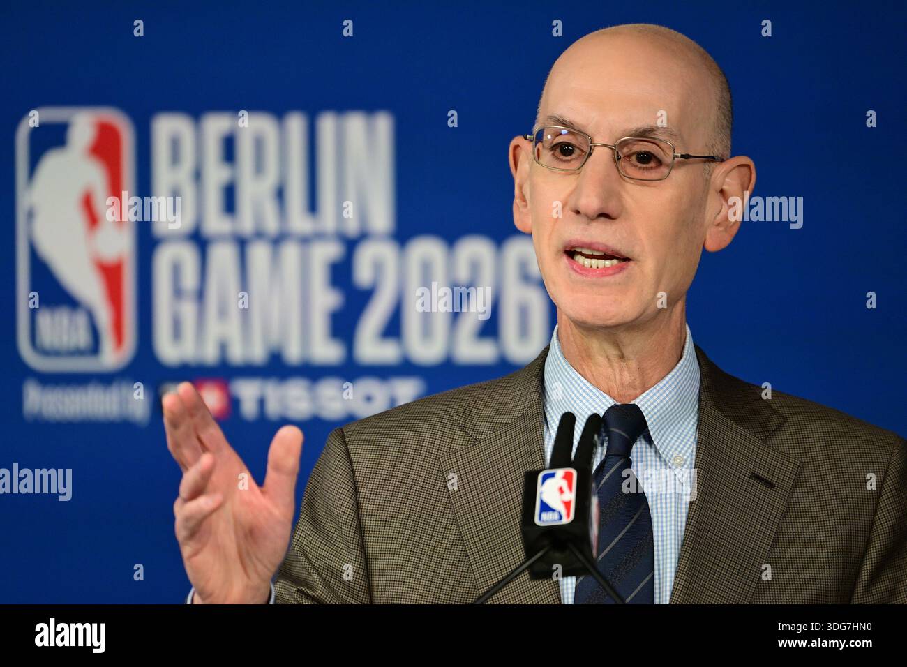 NBA Commissioner Adam Silver Berlin, January 15, 2026, Basketball, NBA ...