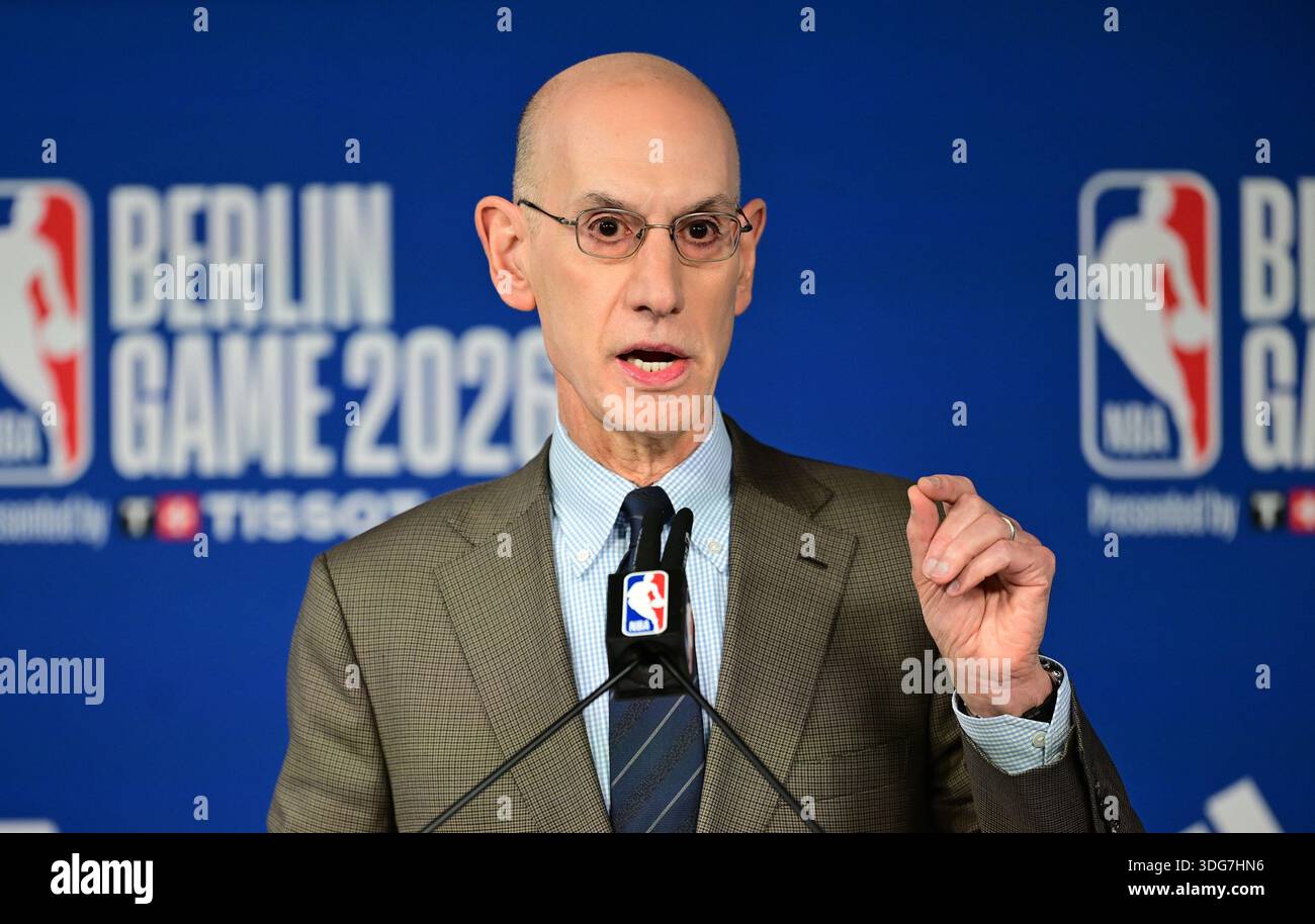 NBA Commissioner Adam Silver Berlin, January 15, 2026, Basketball, NBA ...