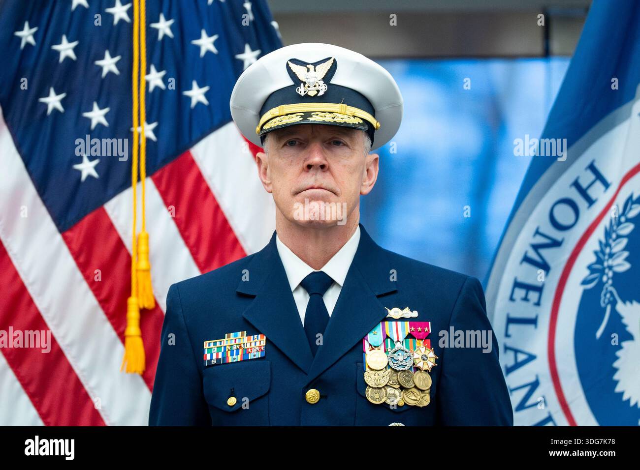Coast Guard Commandant Adm. Kevin Lunday attends his Assumption of ...
