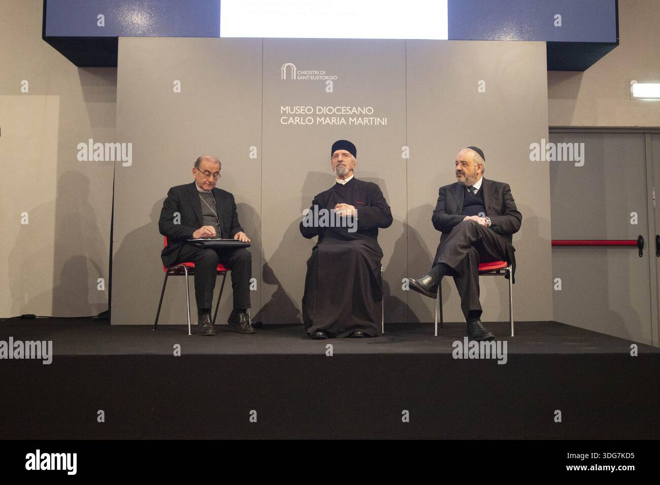 Milan, Diocesan Museum, Meeting between the Archbishop of Milan, Mario ...