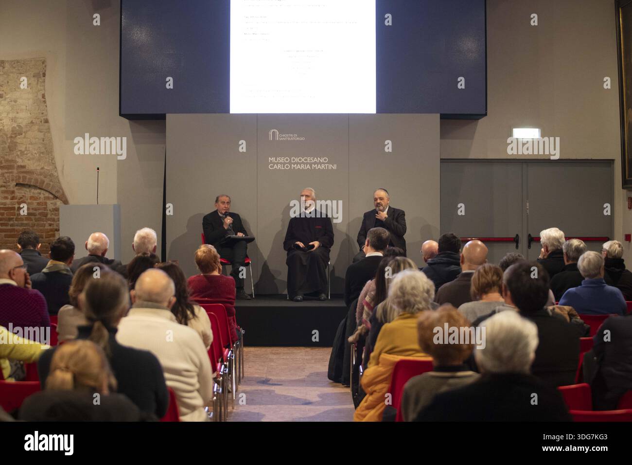 Milan, Diocesan Museum, Meeting between the Archbishop of Milan, Mario ...