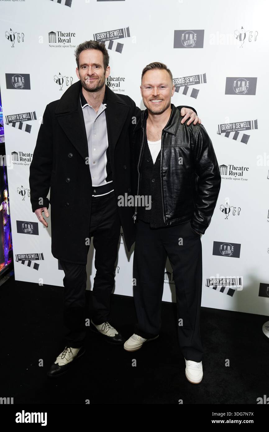 Andrew Hayden-Smith (right) attends a West End gala performance of ...
