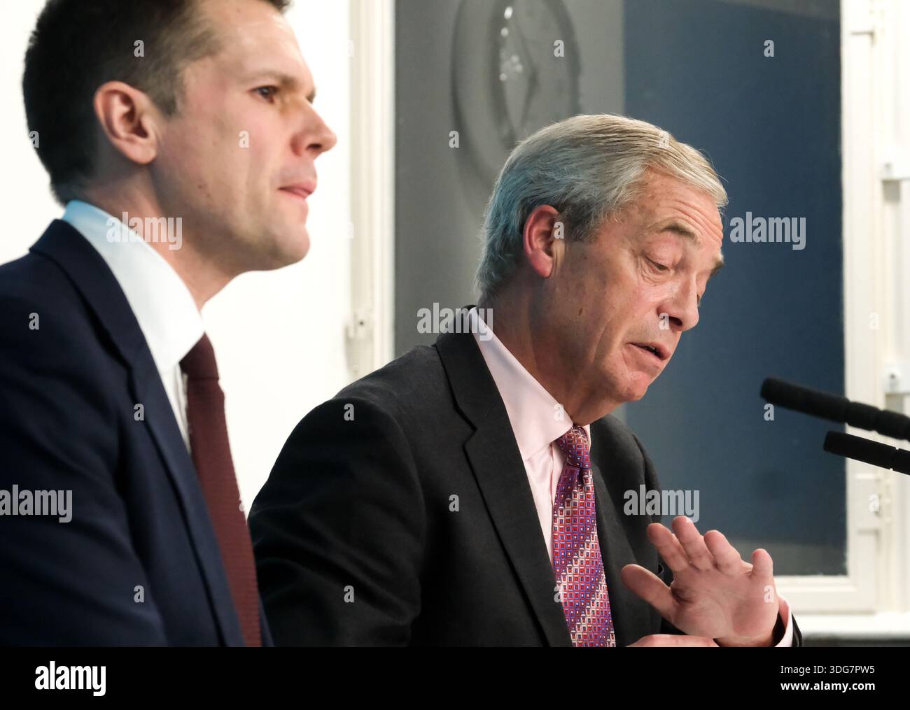 London, UK. 15th Jan 2026. Reform Party UK press conference, Robert ...