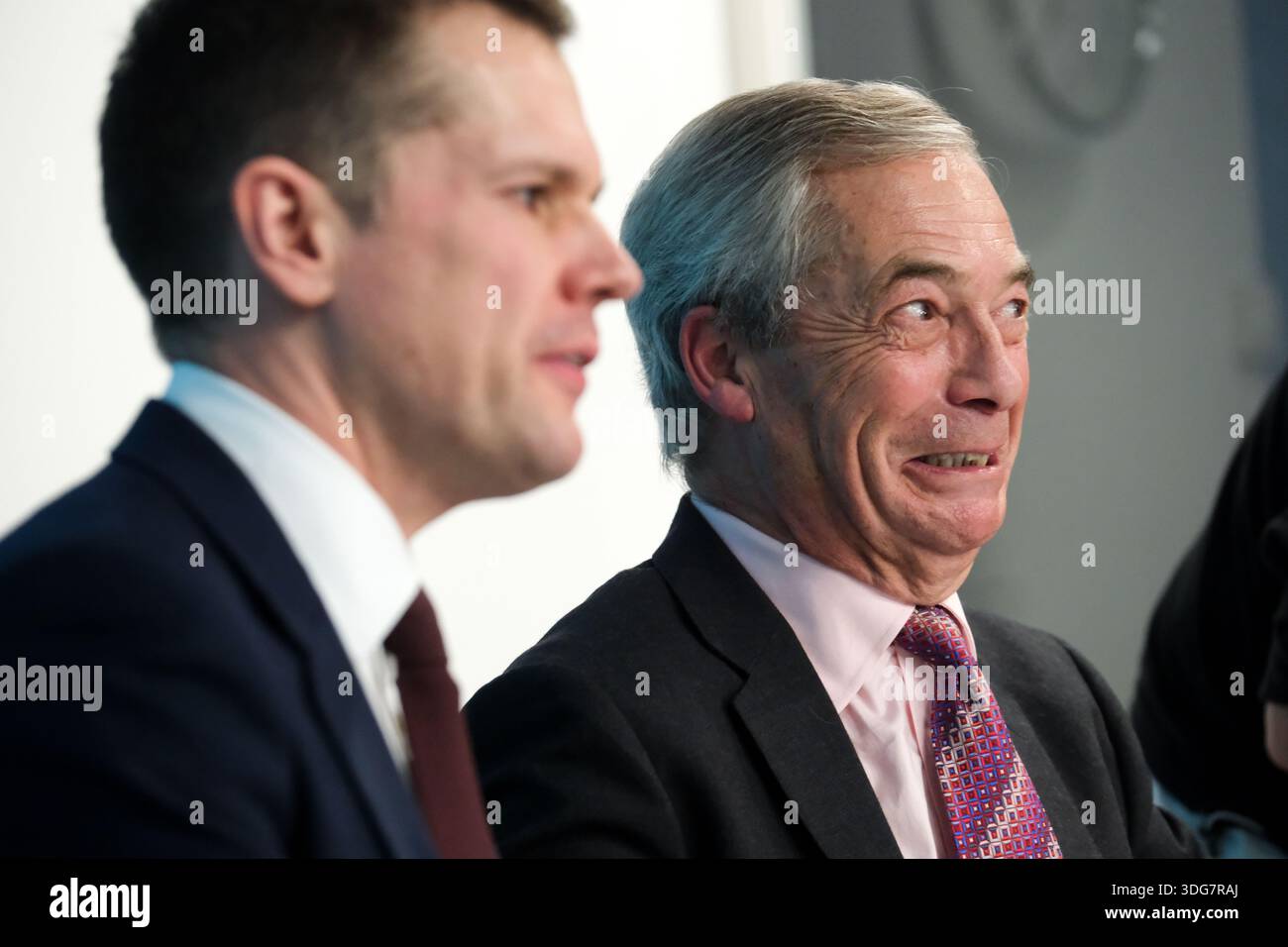 London, UK. 15th Jan 2026. Reform Party UK press conference, Robert ...