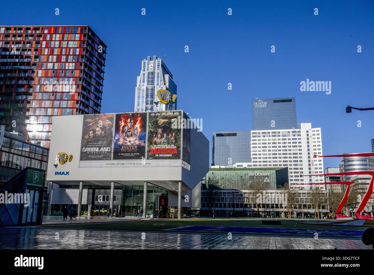 ROTTERDAM - Theater square with Pathé cinema ROBIN UTRECHT /ANP ...