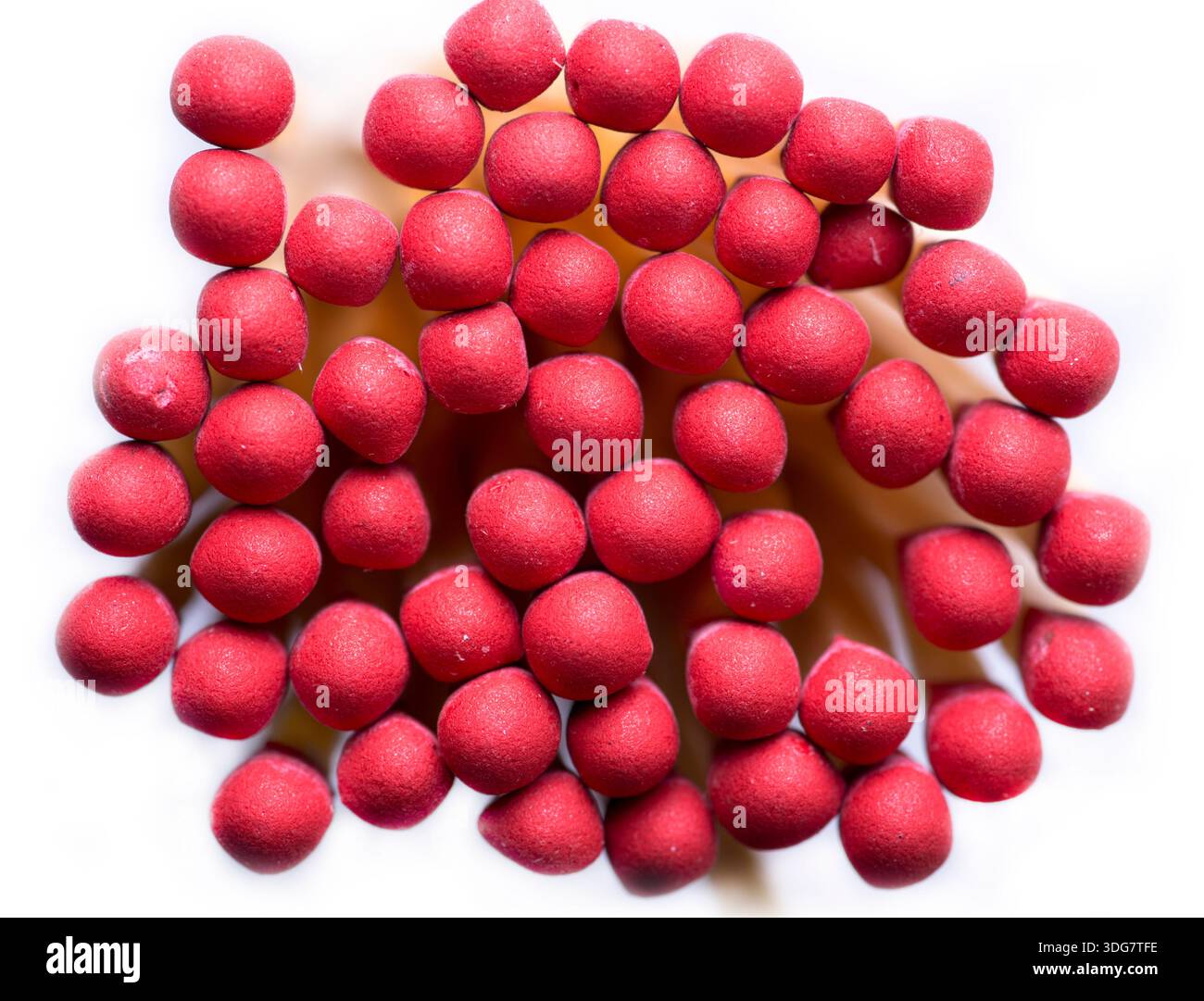 Match head close-up on a white background Stock Photo - Alamy