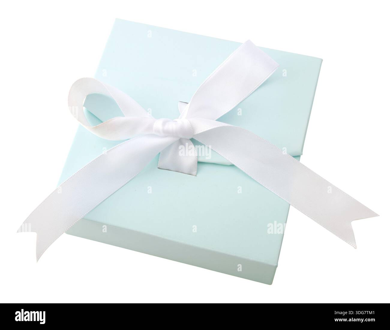Tiffany blue box white bow hi-res stock photography and images - Alamy