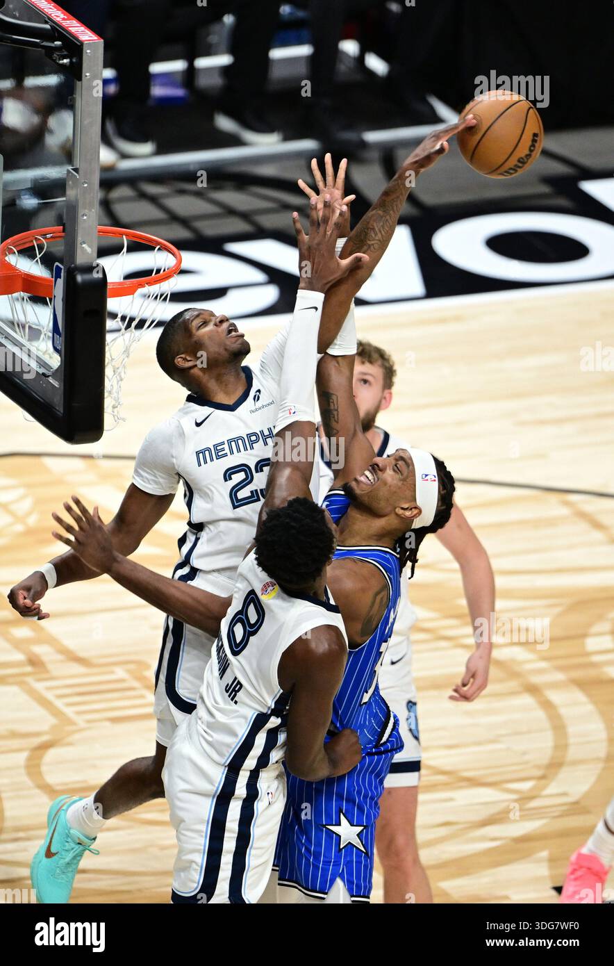 from left: Cedric Coward, Jaren Jackson Jr., Wendell Carter Jr. (Magic ...