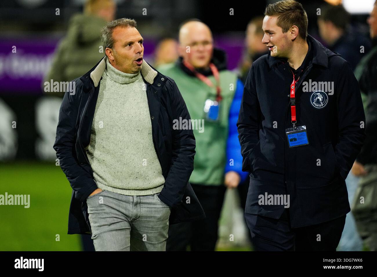 Rotterdam - Coach Maurice Steijn of Sparta Rotterdam, Sven Dekker of ...
