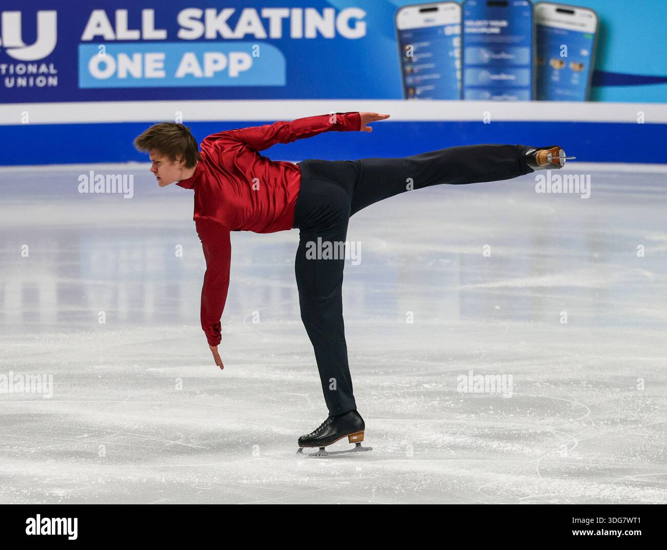 Day Two. 15th Jan, 2026. Genrikh Gartung of Germany competes in the ISU ...