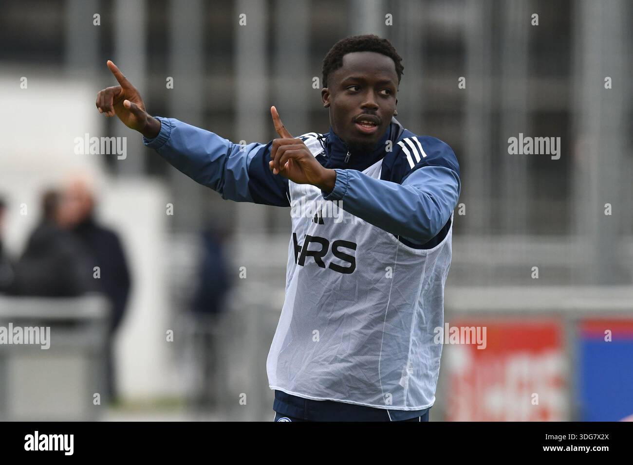 Christian Gomis ( Schalke 04 ) gestures. GER, Football, Second ...