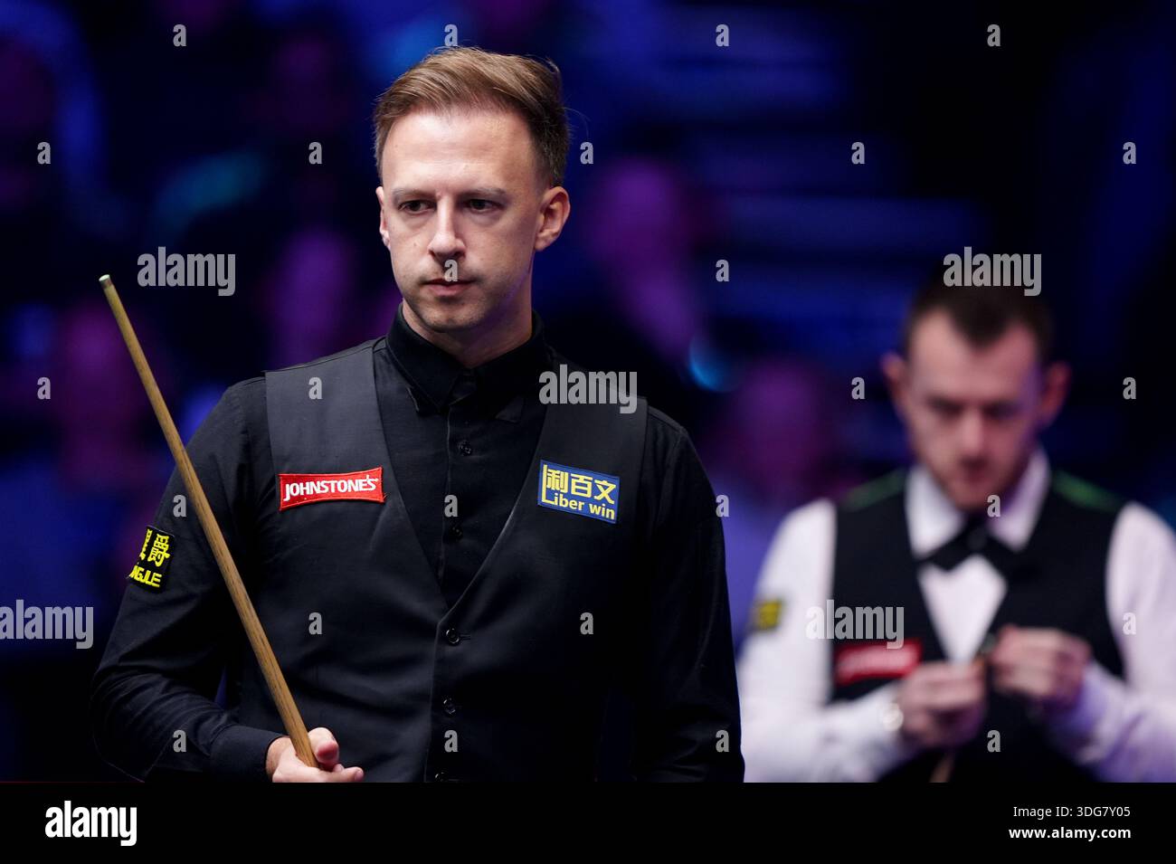 Judd Trump during his match against Mark Allen on day five of the 2026 ...
