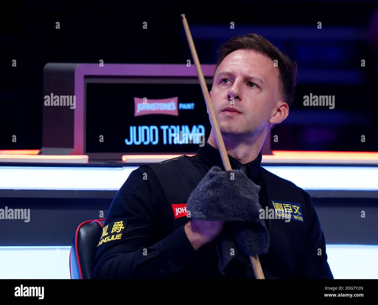 Judd Trump during his match against Mark Allen on day five of the 2026 ...