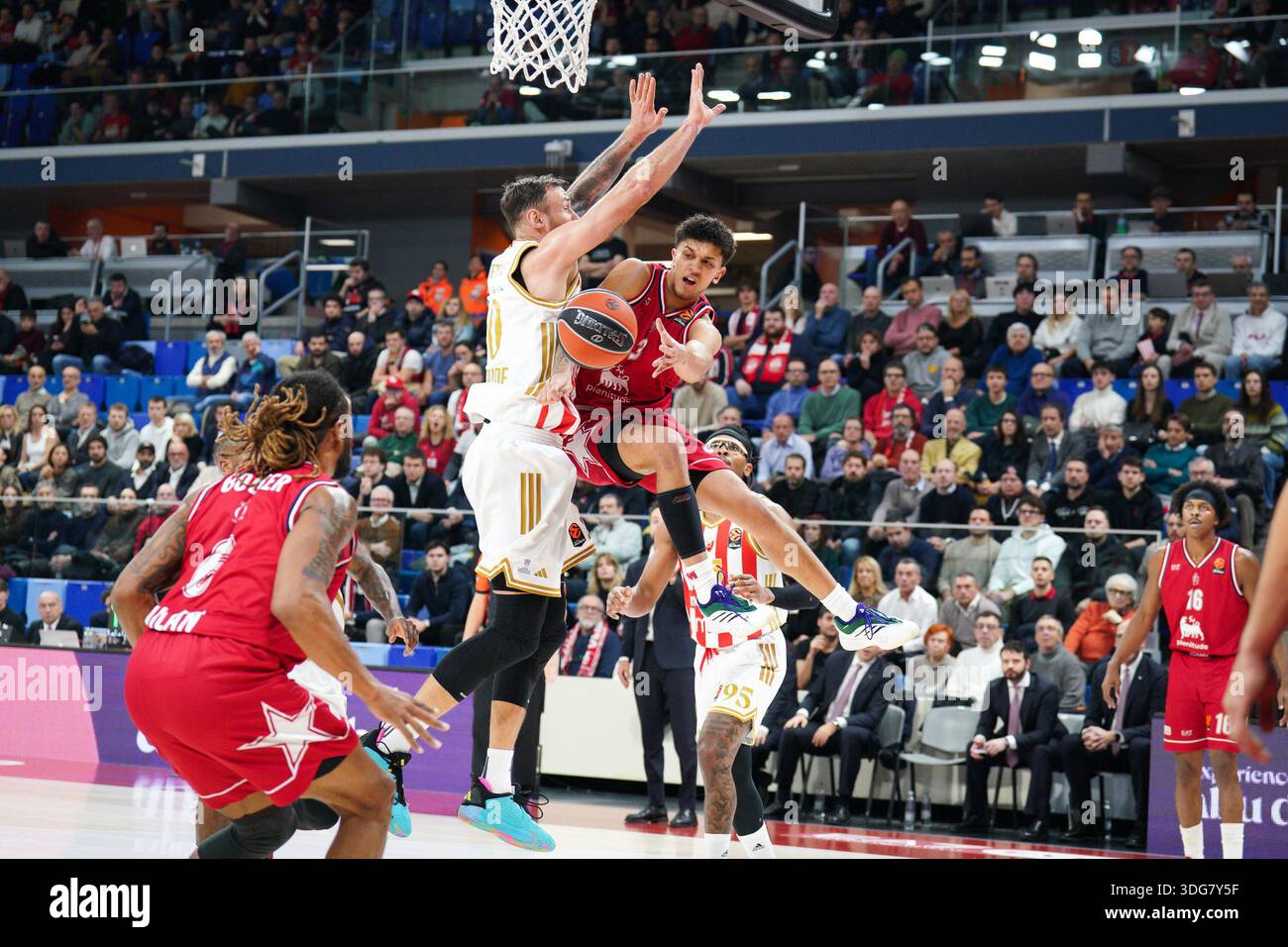 EA7 Emporio Armani Milano vs. Red Star Belgrade Meridianbet, pictured ...