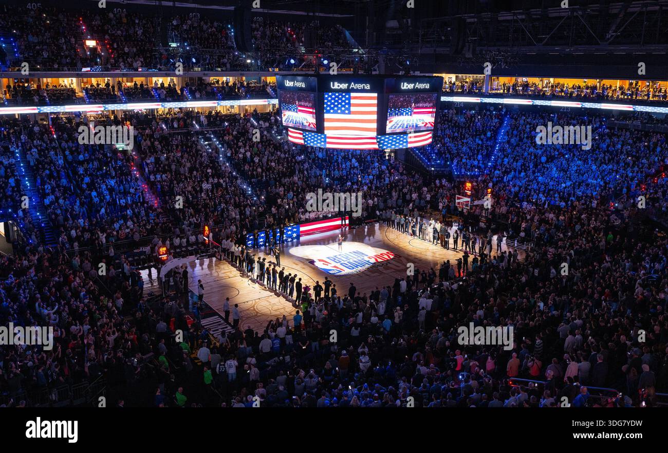 Overview Uber Arena Berlin, January 15, 2026, Basketball, NBA Berlin ...