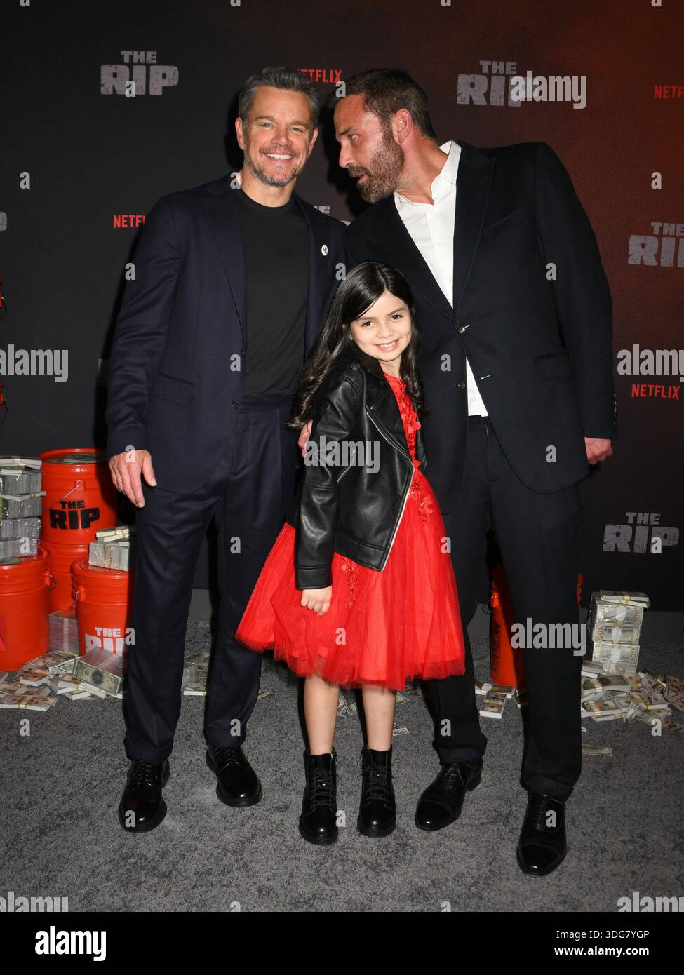 Matt Damon, Isabella Aparicio, Ben Affleck at arrivals for THE RIP ...