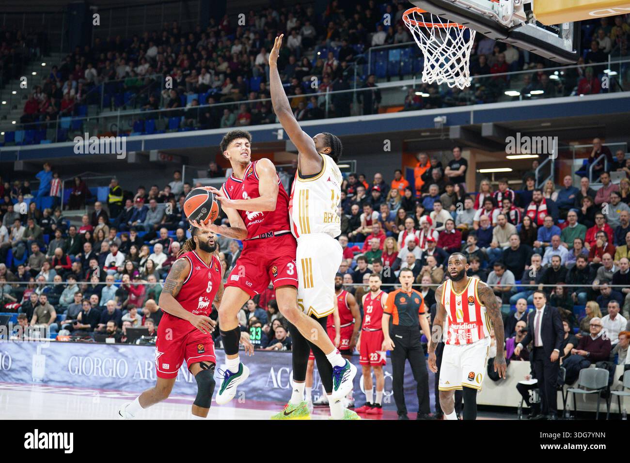 EA7 Emporio Armani Milano vs. Red Star Belgrade Meridianbet, pictured ...