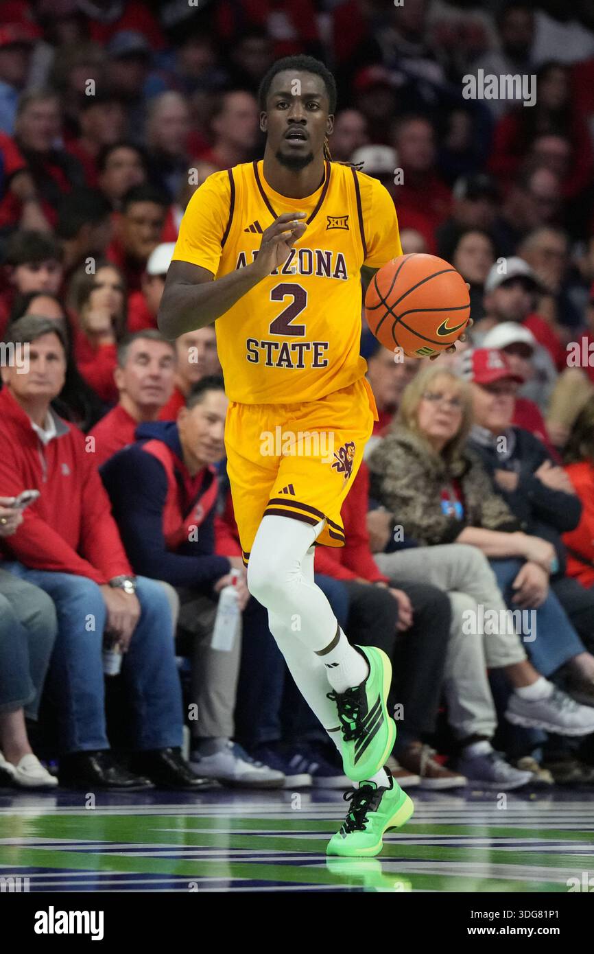 Arizona State guard Anthony Johnson (2) during the first half of an ...