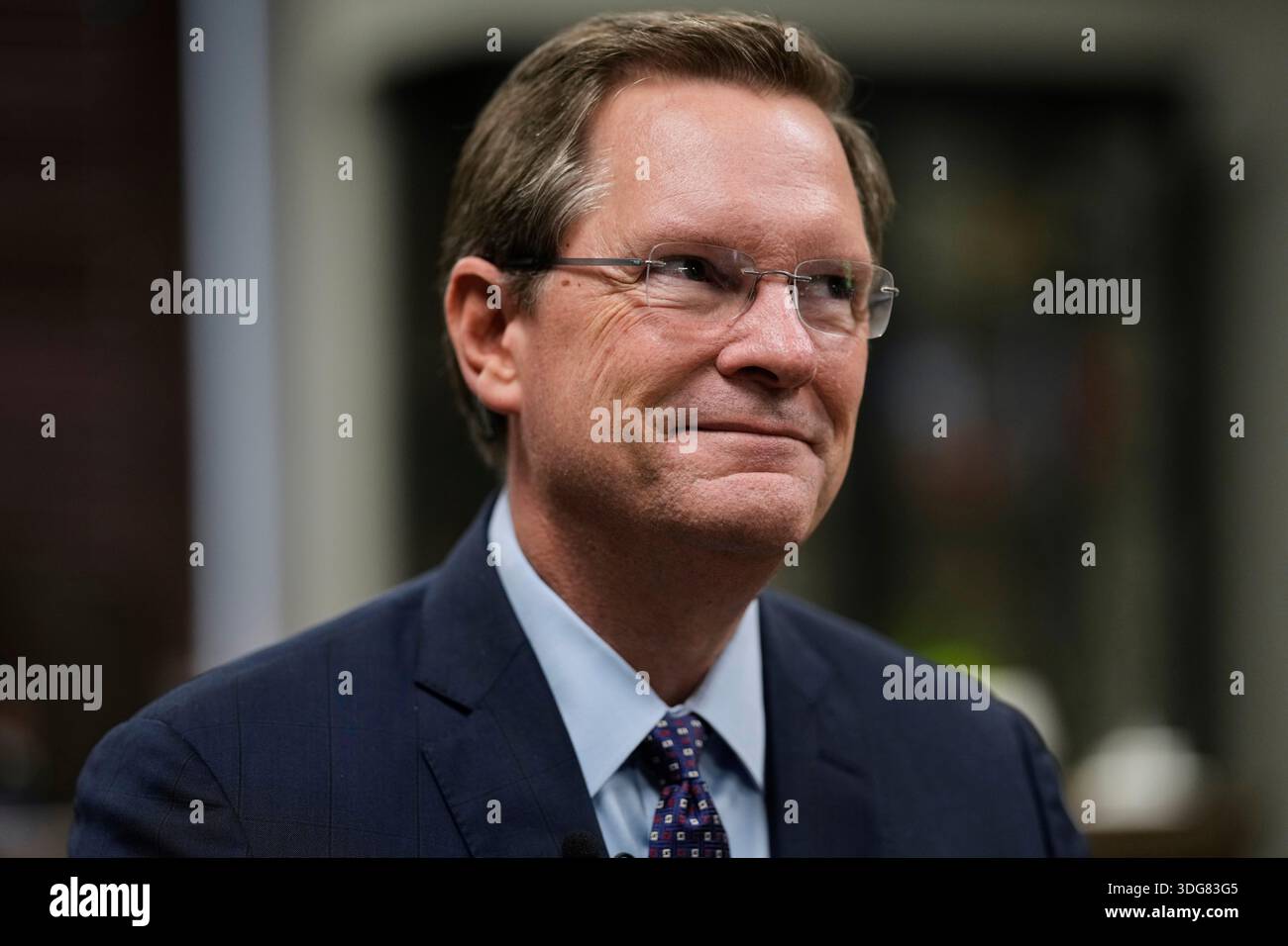 State House Speaker Cameron Sexton, R-Crossville, responds during an ...