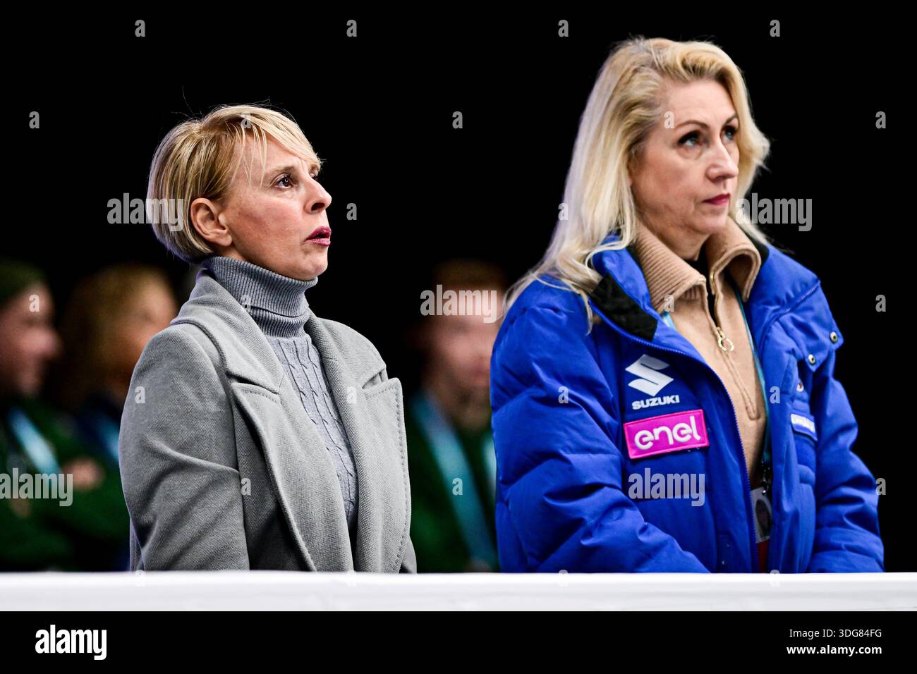 L-R Barbara Fusar Poli & Olga Romanova, during Men Short Program, at ...