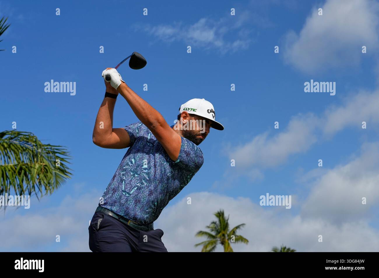 Erik van Rooyen, of South Africa, hits from the 14th tee during the ...