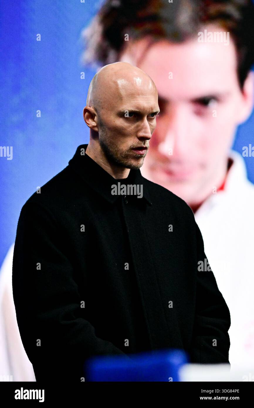 Benoit Richaud, Nika EGADZE (GEO)s choreographer, during Men Short ...
