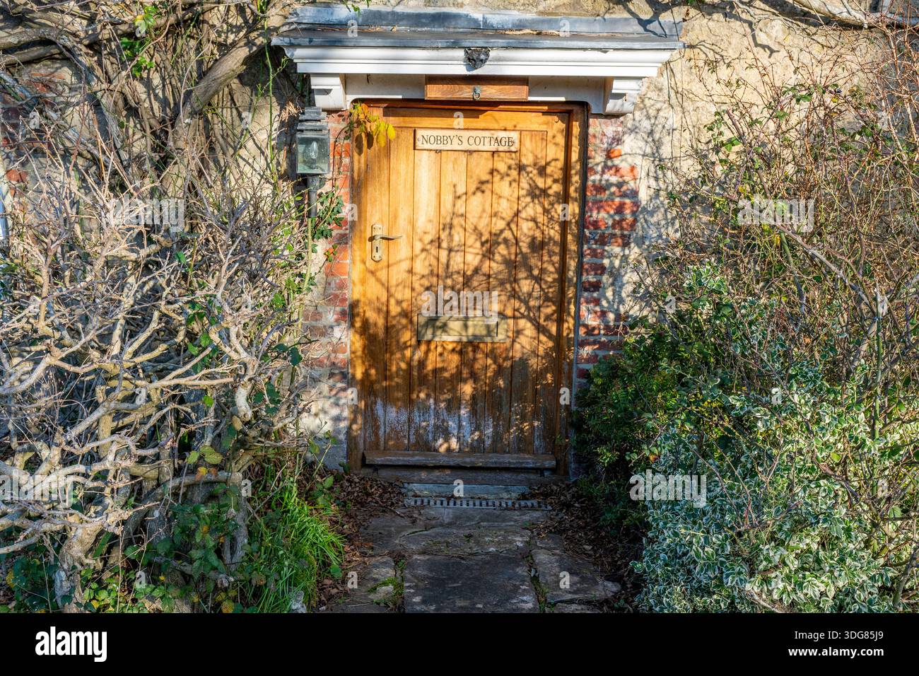 Old cottage front door 'Nobbys cottage' at Newtown nature reserve on ...