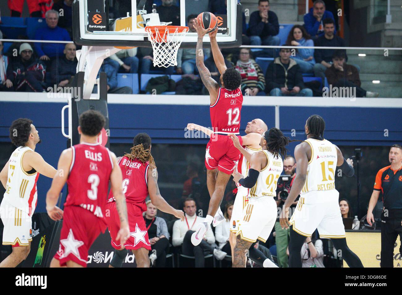 EA7 Emporio Armani Milano vs. Red Star Meridianbet Belgrade, pictured ...