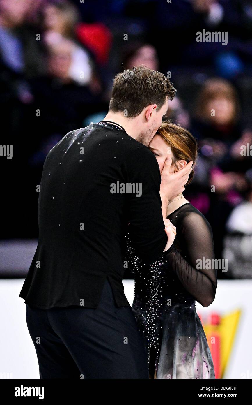 Daria DANILOVA & Michel TSIBA (NED), during Pairs Free Skating, at the ...