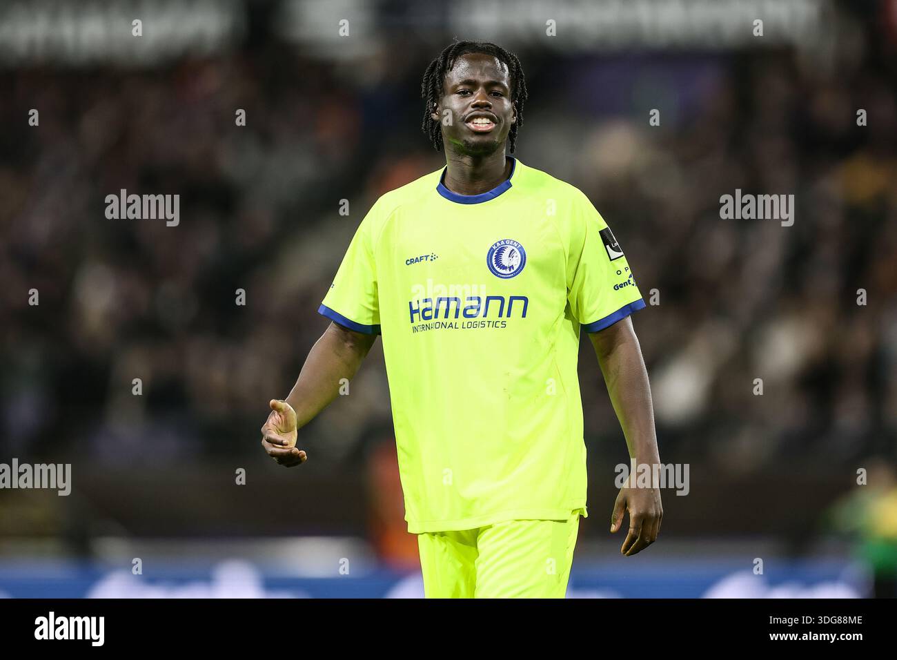 Gent's Leonardo Lopes pictured during a soccer game between RSC ...