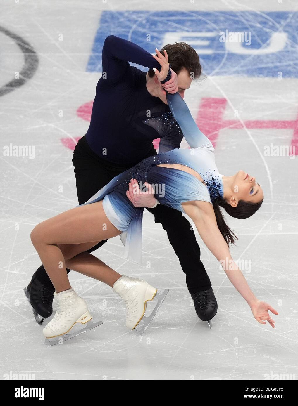 Hungary's Maria Pavlova and Alexei Sviatchenko during the Pairs Free ...