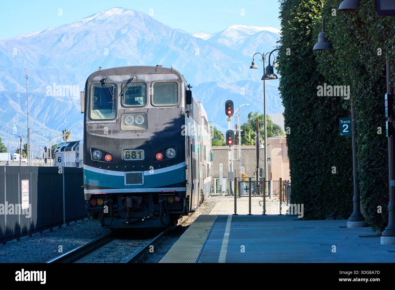 January 12, 2026, San Bernardino, California, USA: A Metrolink ...