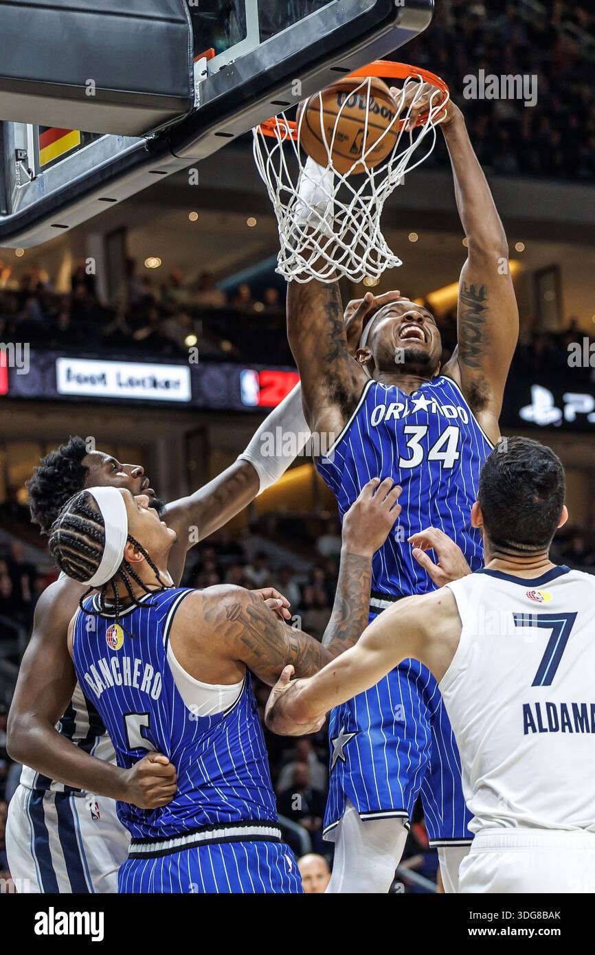 15 January 2026, Berlin: Basketball, NBA, Orlando Magic - Memphis ...