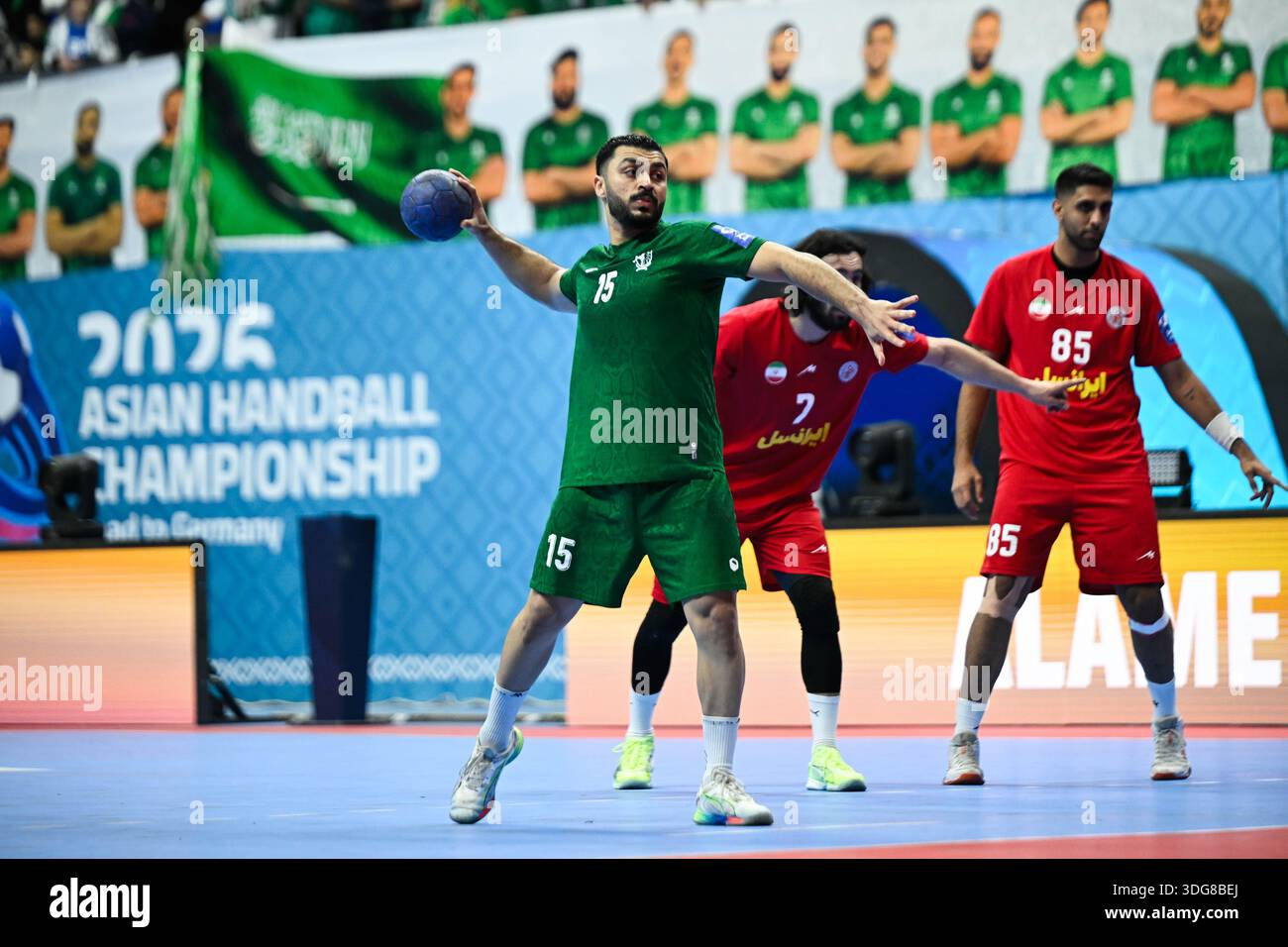 Kuwait City, Kuwait. 15th January 2026. Asian Handball Championship ...