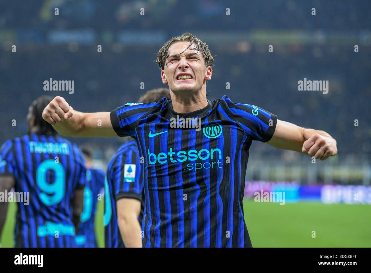 Pio Esposito of Inter celebrates the goal during Serie A 2025/26 ...