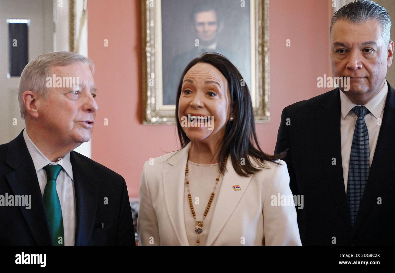 Venezuelan Opposition Leader and Nobel Peace Prize Winner MarÌa Corina ...