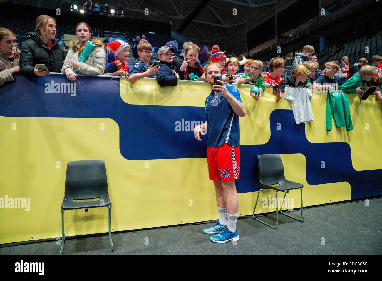 Fornebu 20260115. Martin Hovde after the European Handball Championship ...